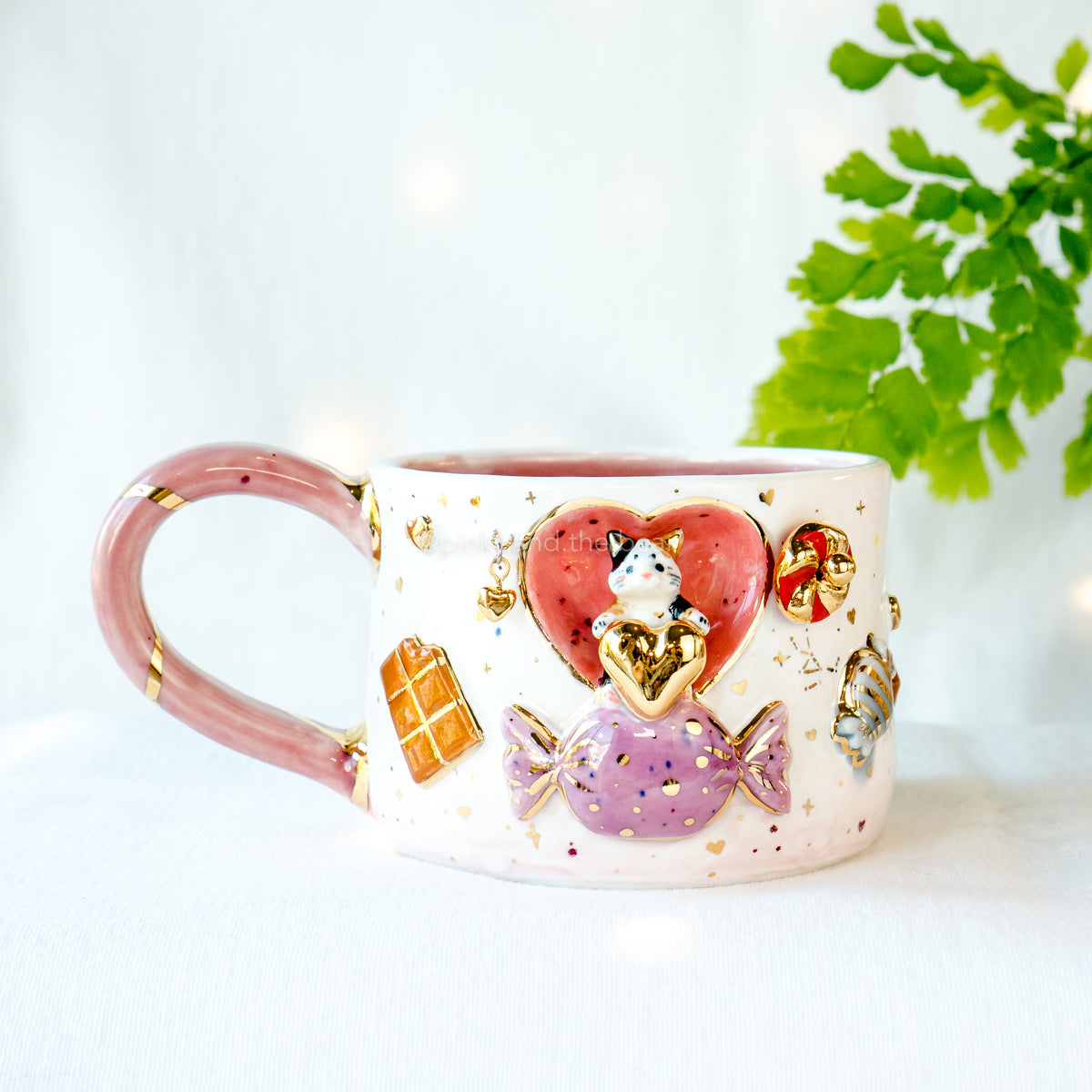 Fidget SweetHeart Calico Kitty Cup – Pinky and the Bear